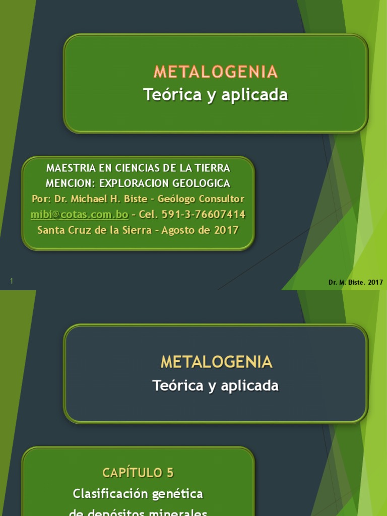 Curso Metalogenia | PDF | Granito | Minerales