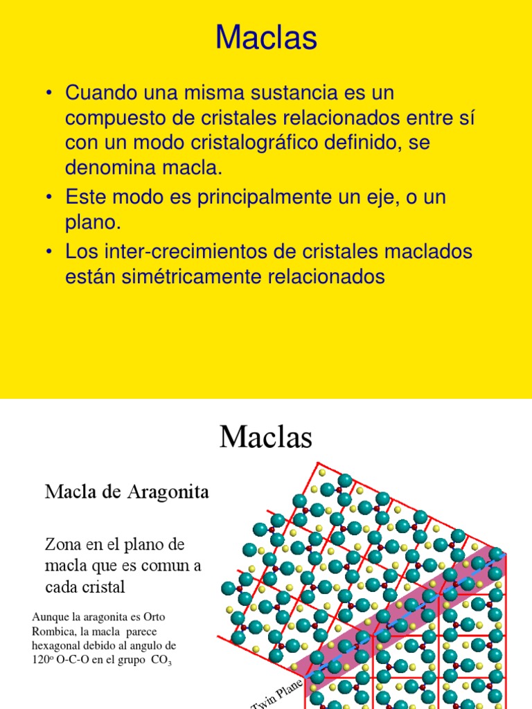 Maclas Clase | PDF | Minerales | Cristal