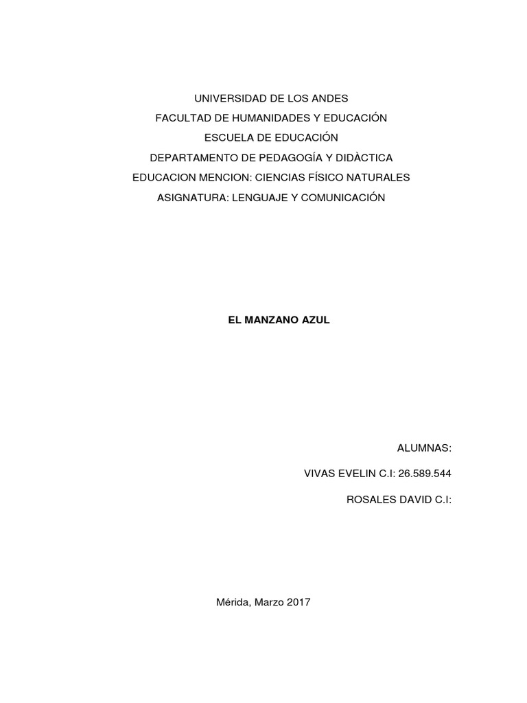 El Manzano Azul | PDF | Mecanismos de defensa | Conceptos psicologicos