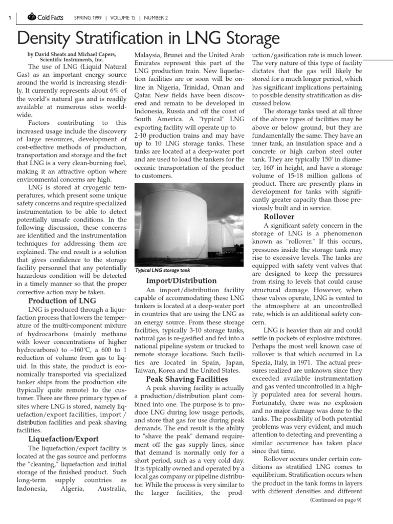 LNG Density Stratification | PDF | Liquefied Natural Gas | Natural Gas