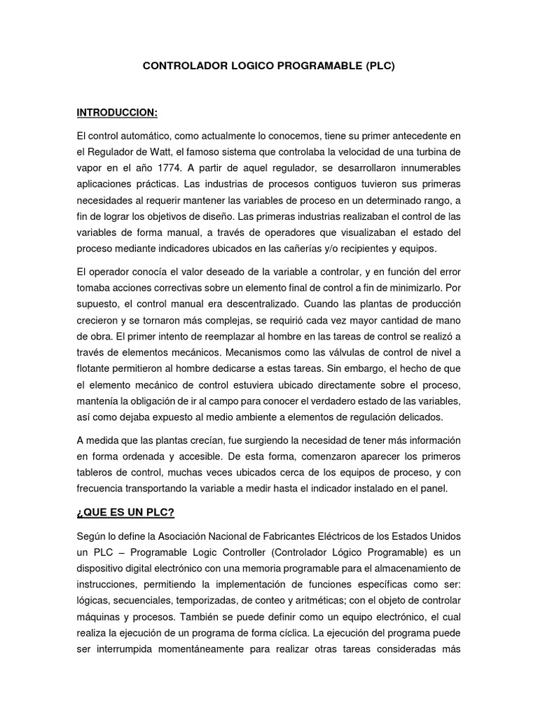 Controlador Logico Programable y Pic | PDF | Microcontrolador Pic ...