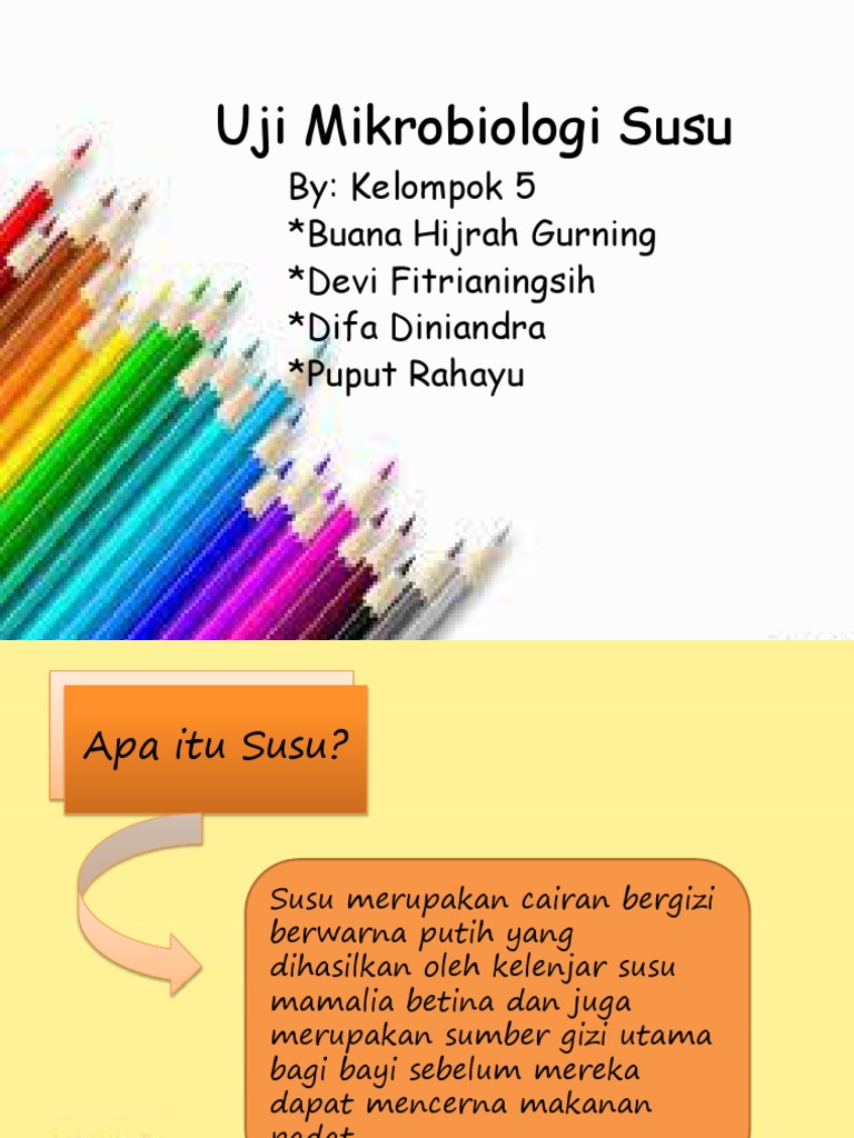 Uji Mikrobiologi Susu | PDF