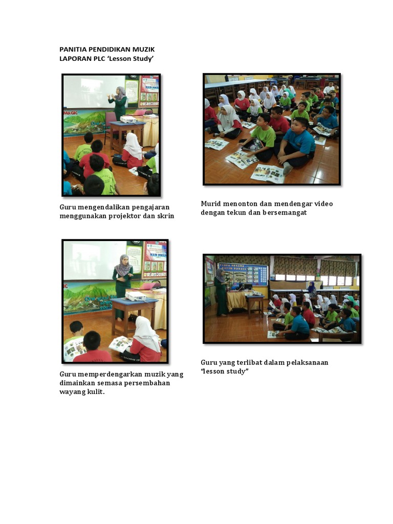 Laporan PLC Lesson Study' PANITIA MUZIK | PDF