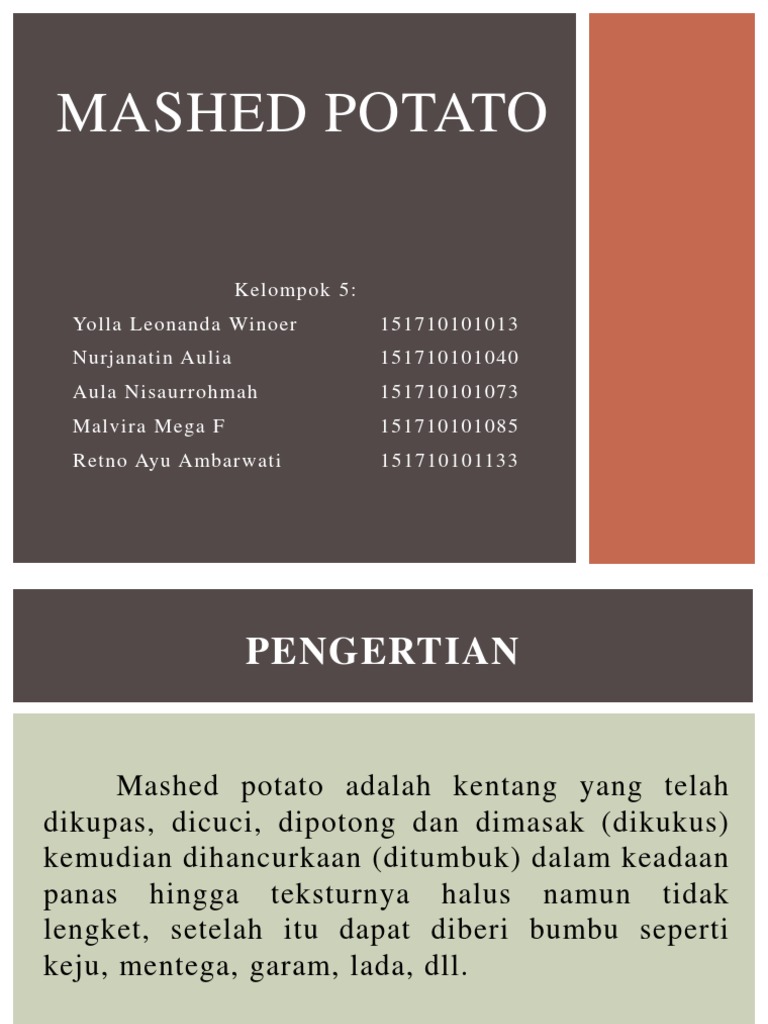 Kelompok 5 (Mashed Potato) | PDF