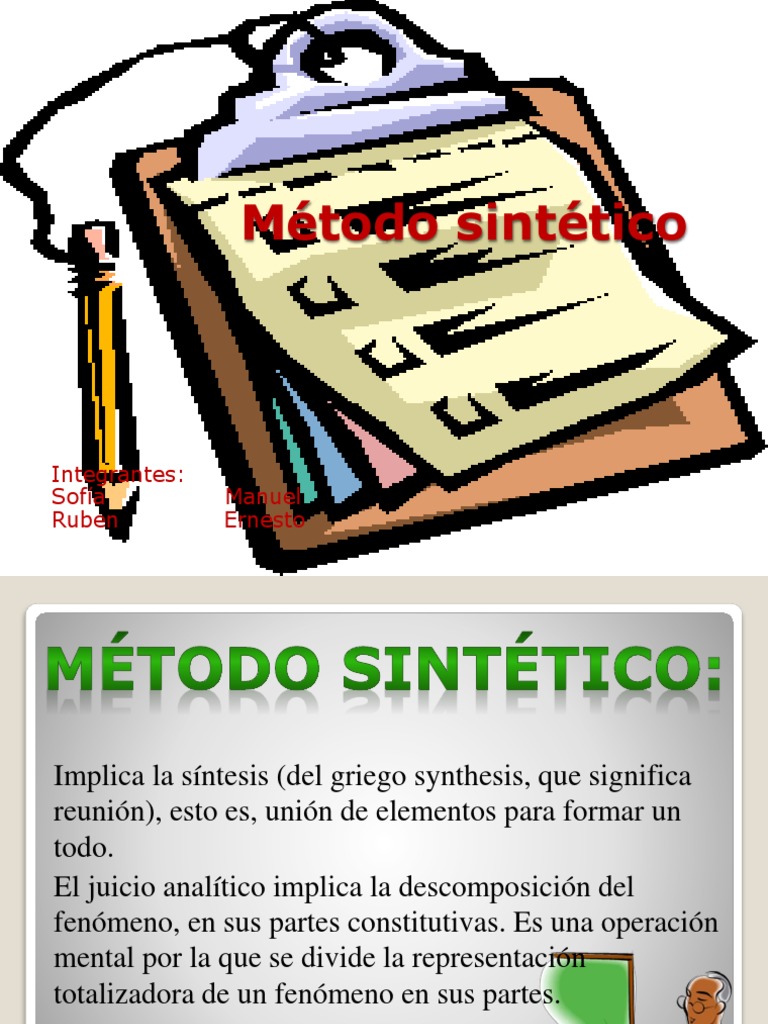Ejemplos Del Método Sintético | PDF | Método científico | Razón