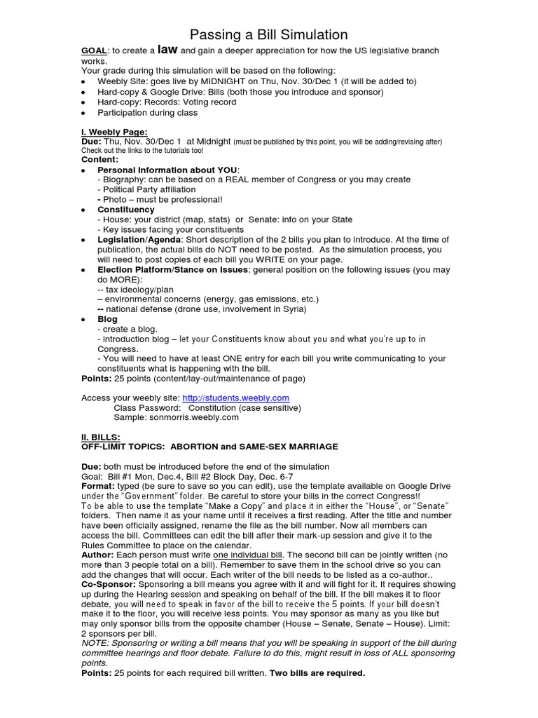 Congress Simulation 2017-18 | PDF | United States House Of ...