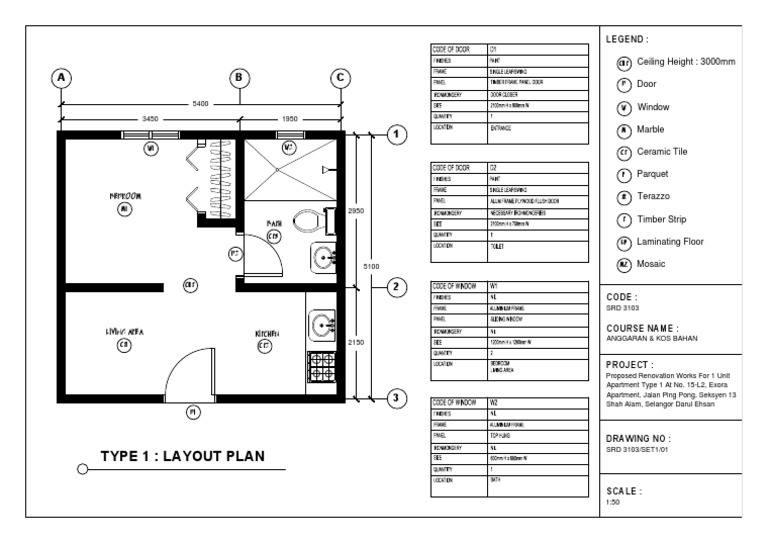 Layout Plan Type 1 | PDF