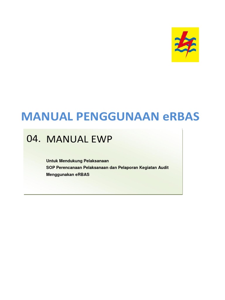 Manual Penggunaan EWP eRBAS | PDF | Komputer | Teknologi & Rekayasa