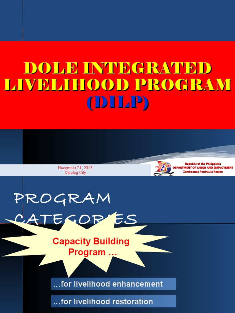 Dole Integrated Livelihood Program | PDF | Workforce | Employment