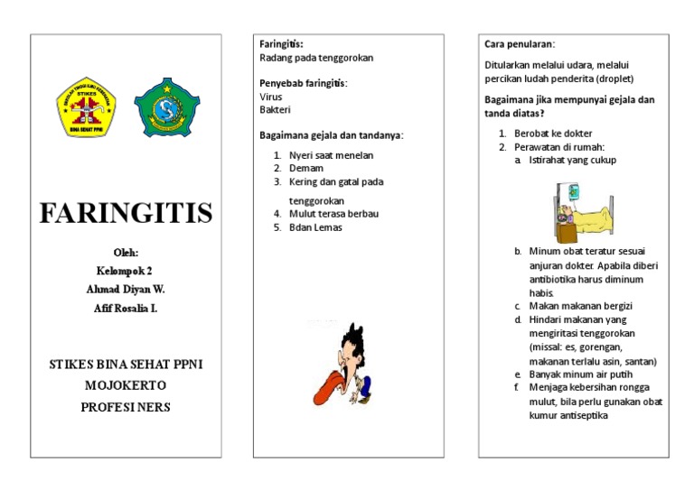 Leaflet Faringitis | PDF