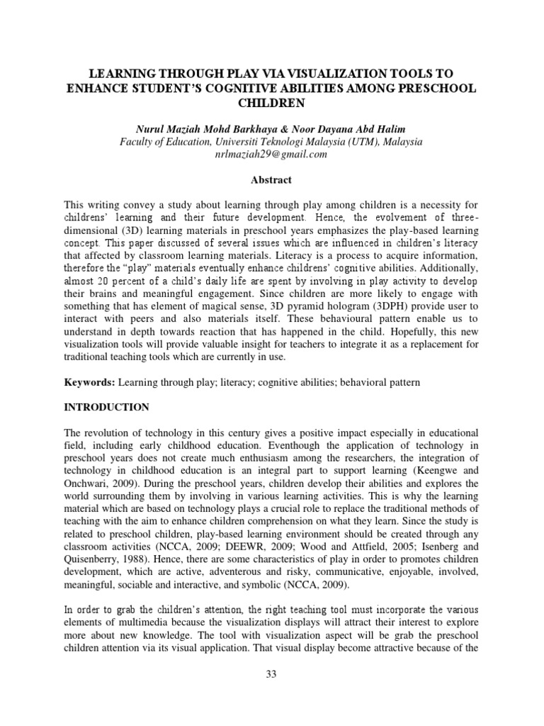 Paper Nurul Maziah | PDF | Literacy | Preschool