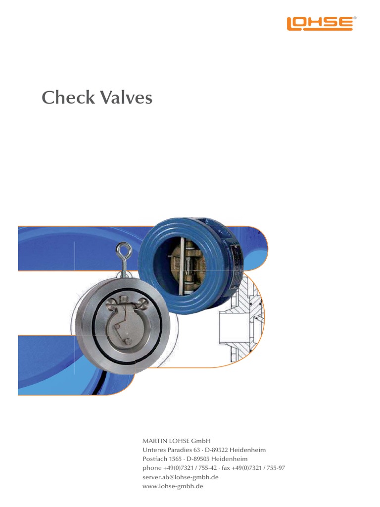 Check Valves | PDF | Valve | Pipe (Fluid Conveyance)