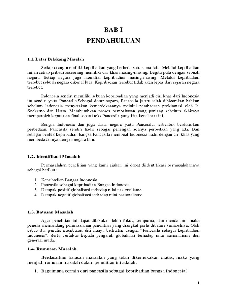 Makalah Mini Riset PKN | PDF