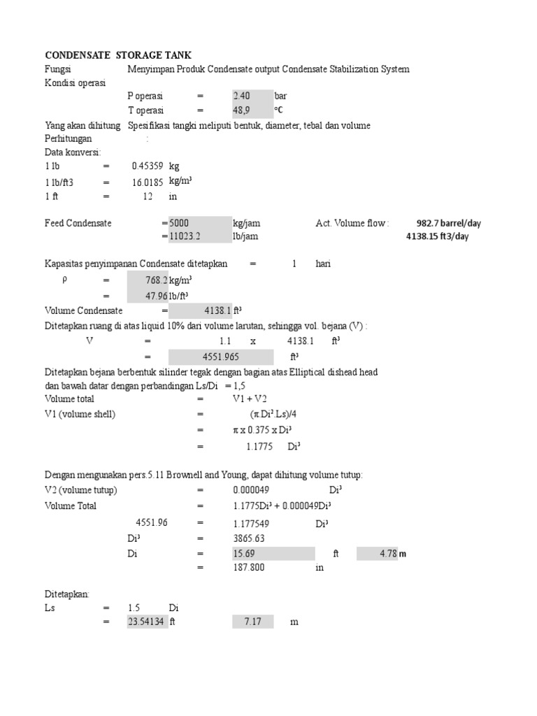 Condensate Storage Tank | PDF