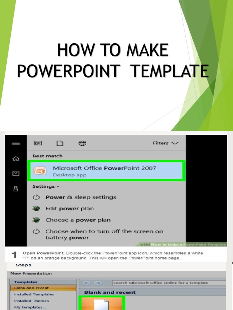 How To Make Powerpoint Template | PDF