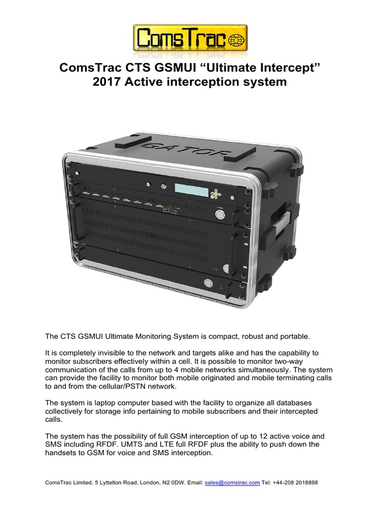 Compact and Portable GSM Interception System with Capabilities for ...