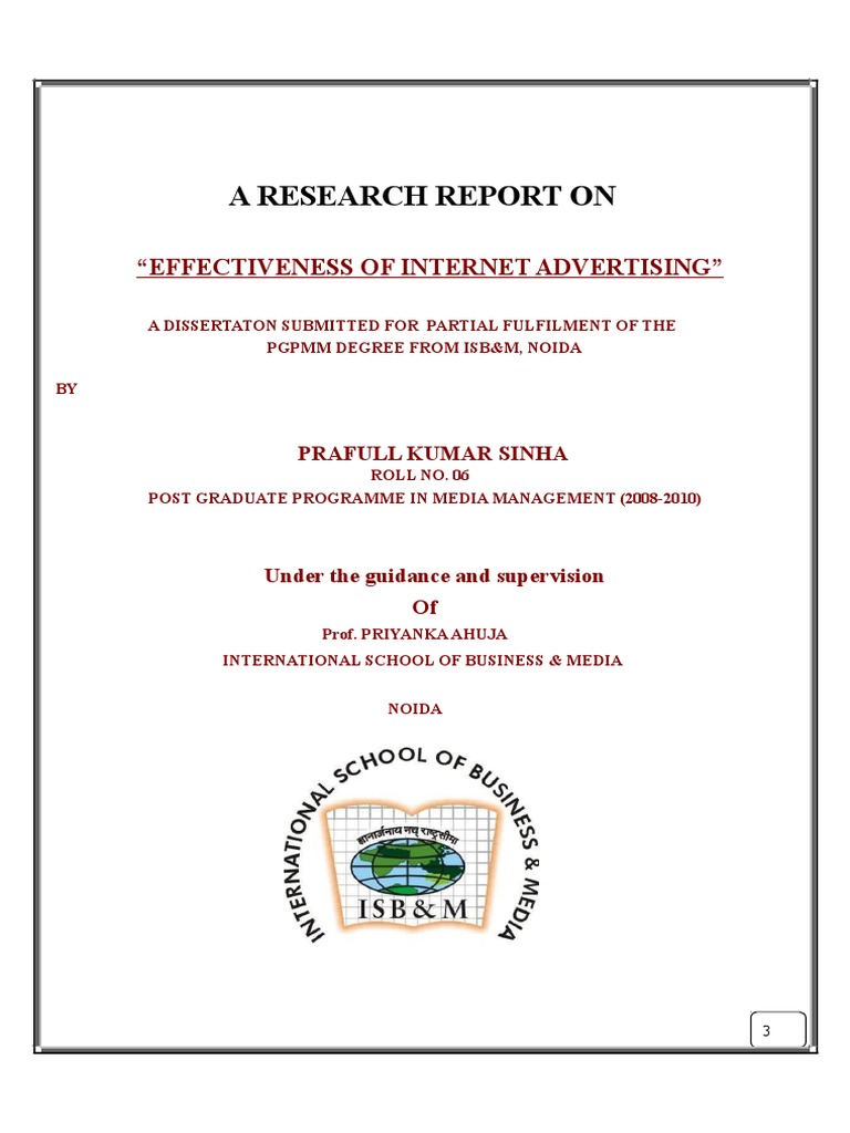 Effectiveness of Internet Advertising | PDF | Online Advertising ...