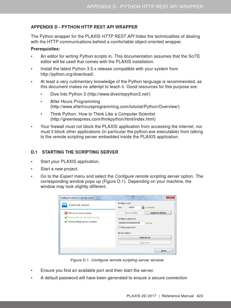 Reference AppendixD | PDF | Command Line Interface | Scripting Language