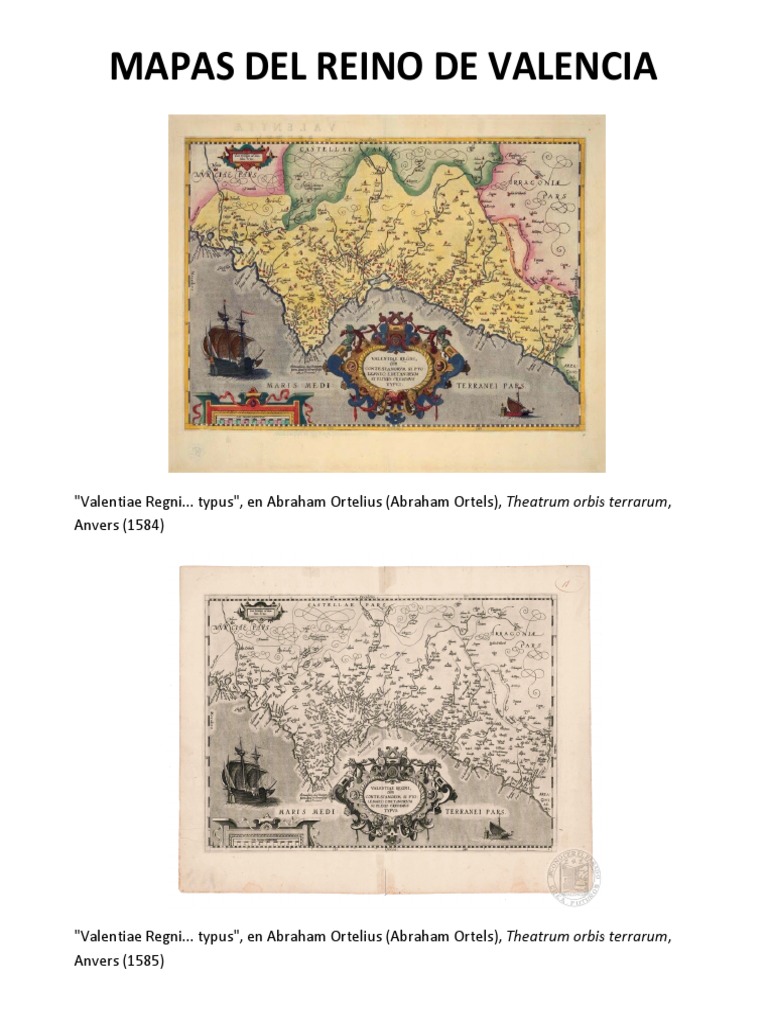 Mapas Históricos del Reino de Valencia | PDF | Infografia | Geografía
