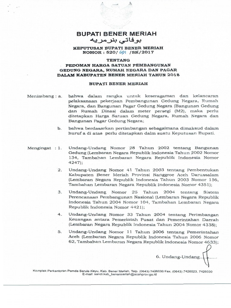 SK HSBGN 2017 Bener Meriah | PDF