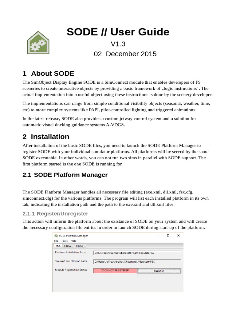 SODE UserGuide | PDF | Menu (Computing) | Computer File