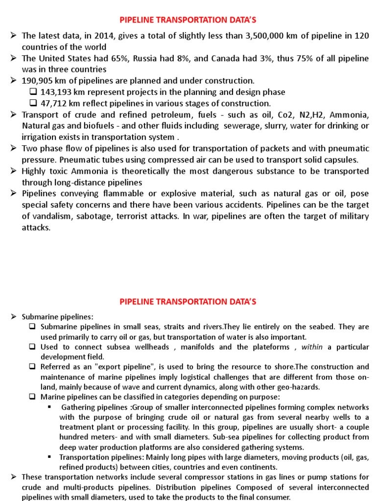 Pipeline Engineering Introduction | PDF | Pipeline Transport | Chemical ...