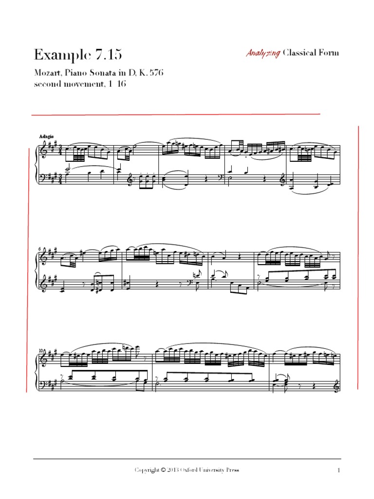 K.576 - Example 7.15 Analysing Classical Form | PDF
