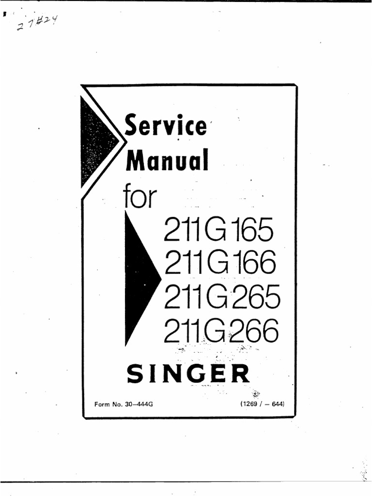 Singer 211g Manual Industral | PDF