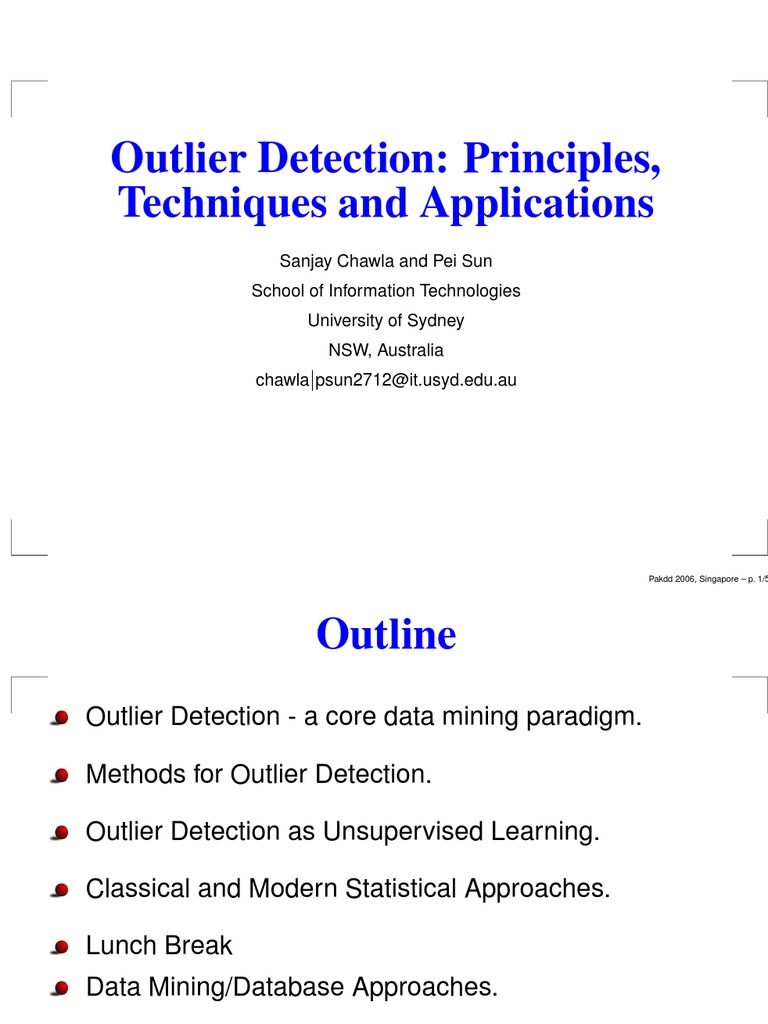 Outlier Detection Techniques and Applications | PDF | Outlier | Normal Distribution