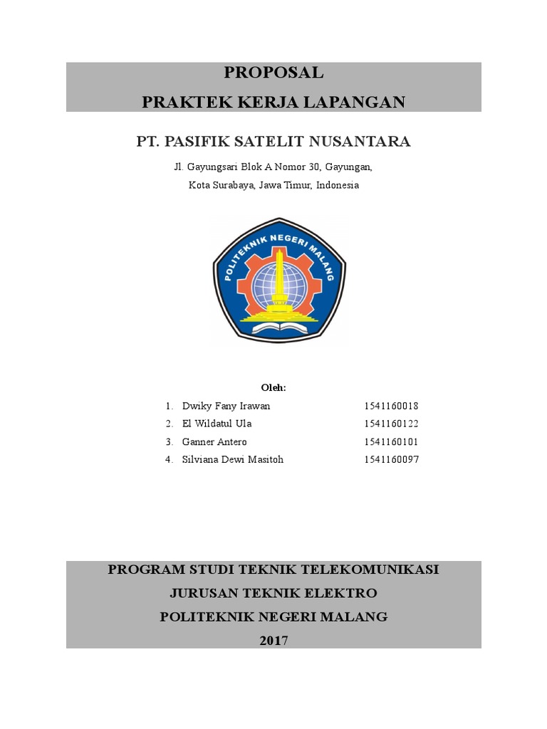 Proposal PT. PSN | PDF