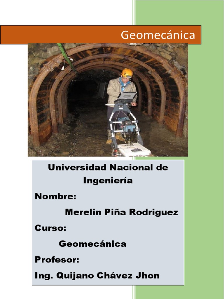 Geomecanica - Geotecnia y Geomecanica | PDF | Ingeniería geotécnica ...