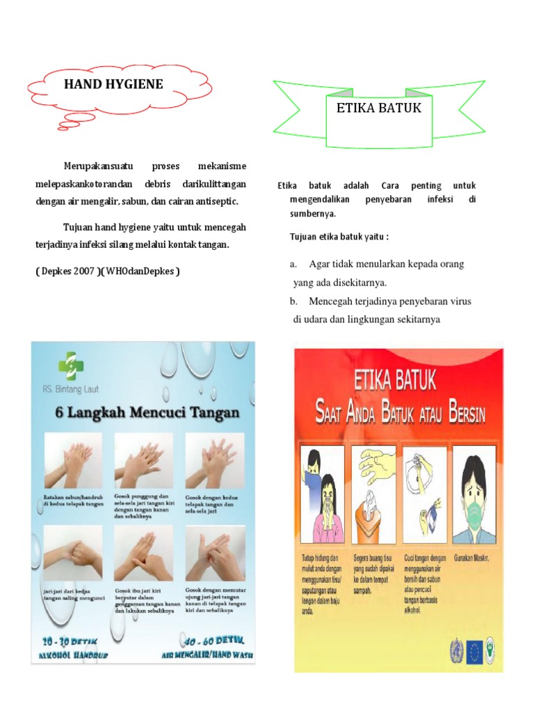 Leaflet Hand Hygiene | PDF