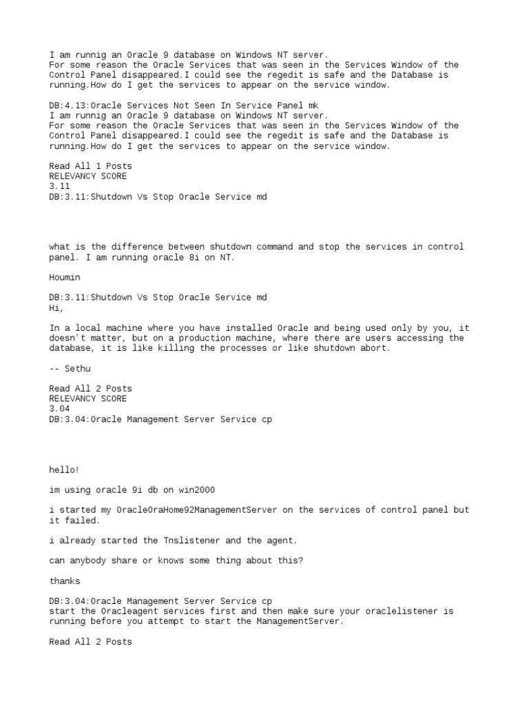 Port | PDF | Oracle Database | Windows Registry