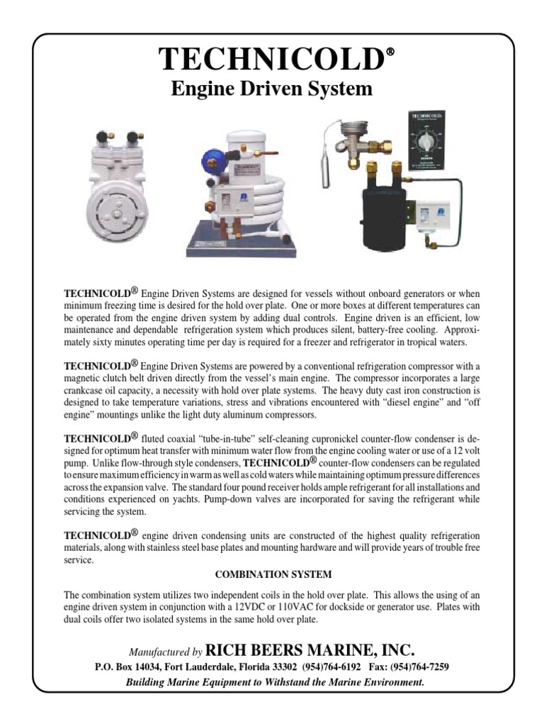 Engine Driven Refrigeration | PDF | Refrigerator | Engines