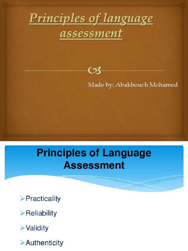 Principles of Practical Language Assessment | PDF