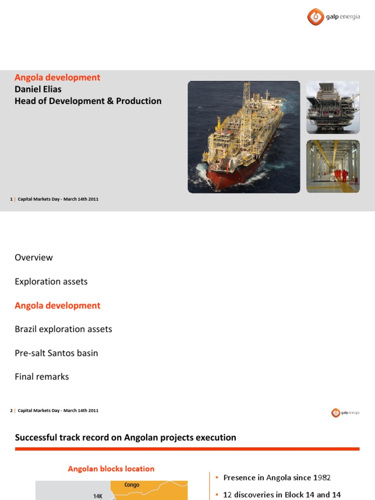 Angola Block 14 Development Overview | PDF | Natural Gas | Liquefied ...