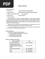 Sample of A Project Proposal - Water System Project | PDF | Drinking ...