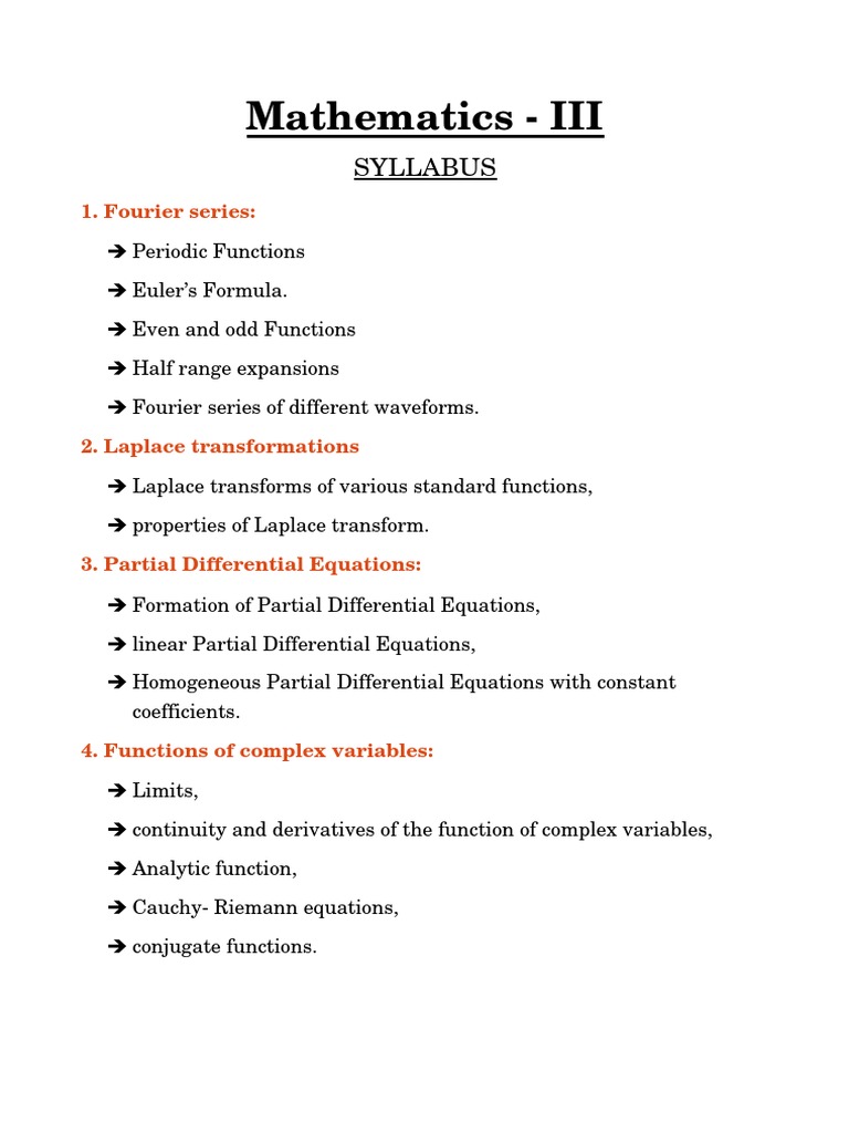 Math 3 Syllabus Pdf