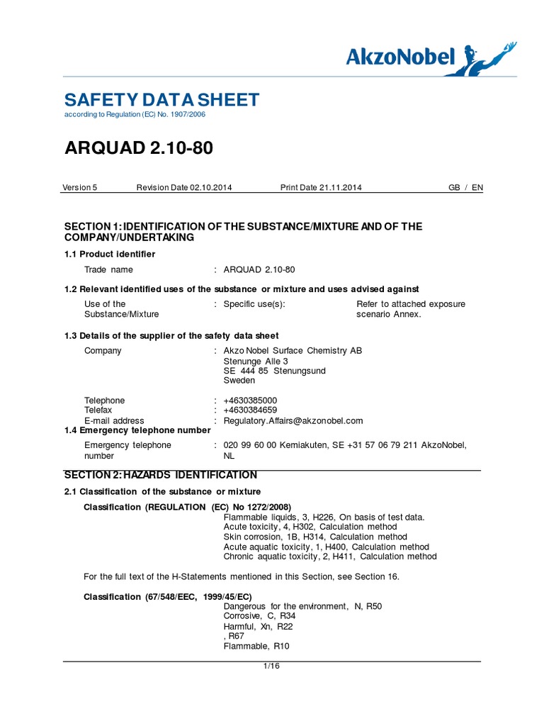 ARQUAD | PDF | Toxicity | Firefighting