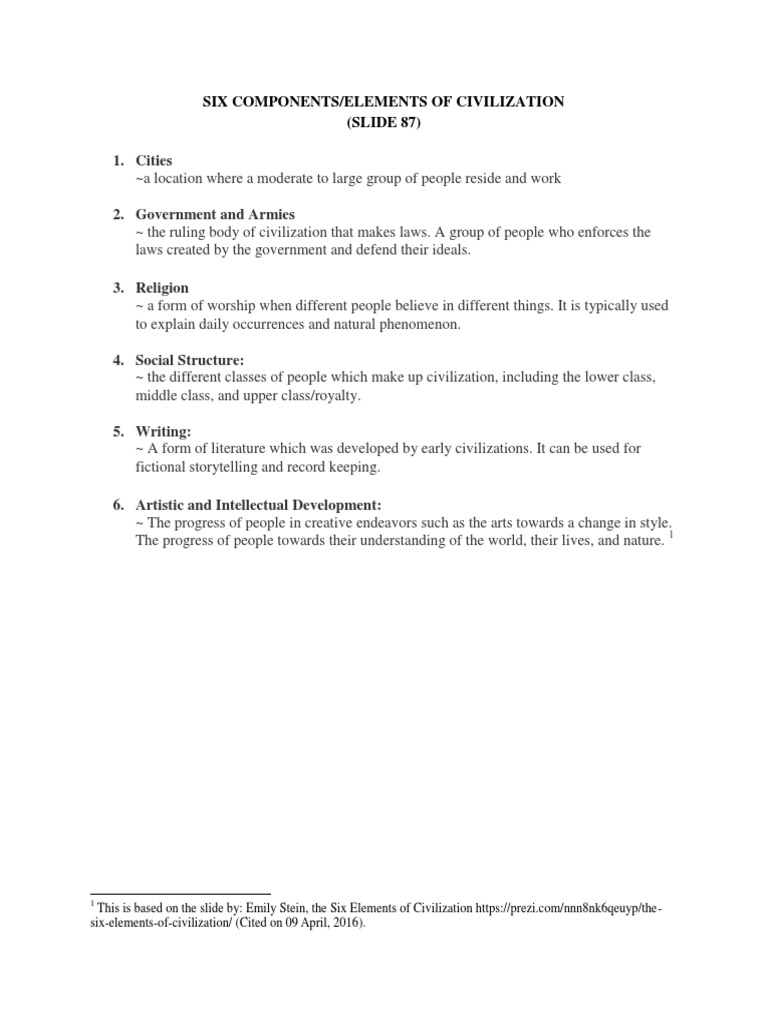 Components of Civilizations (Slide 87) | PDF | Sumer | Mesopotamia