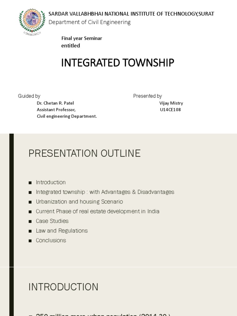Integrated Townships in India: Overview | PDF | Infrastructure ...