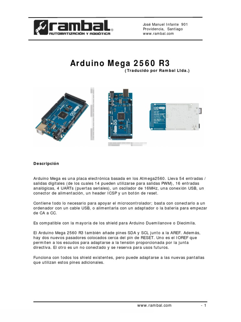 Arduino Mega 2560 | PDF