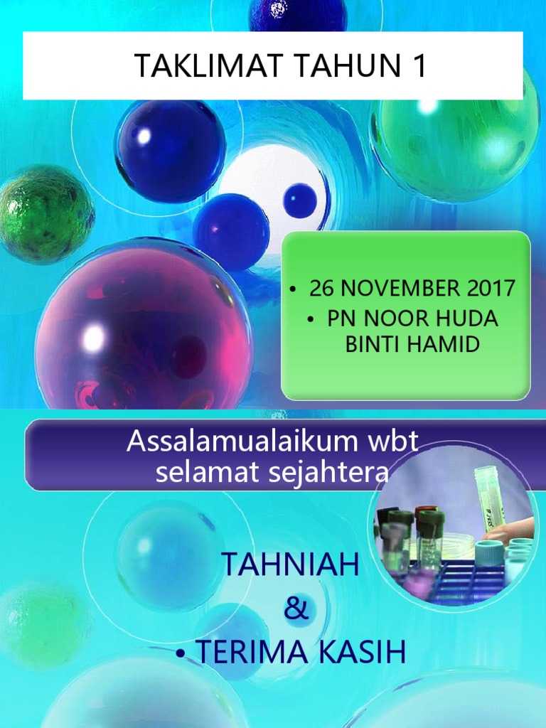 Taklimat Tahun 1 2018 | PDF