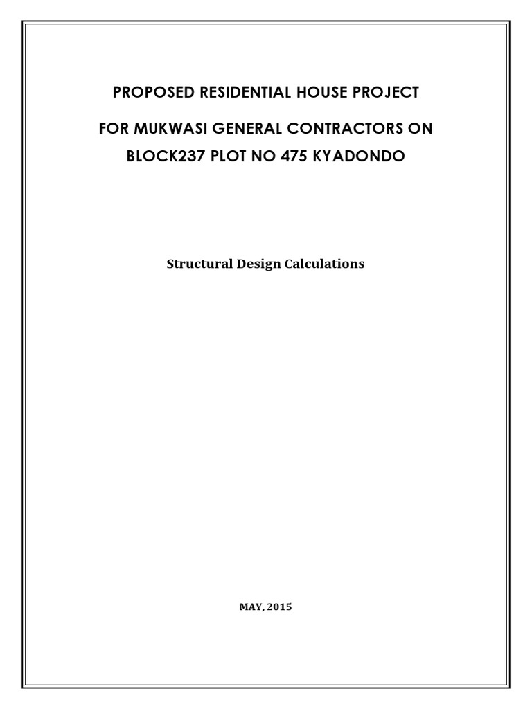 Design Calculation - Final | PDF | Foundation (Engineering) | Beam ...