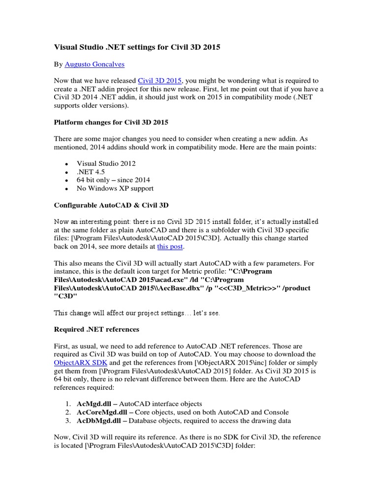 Visual Studio | PDF | Auto Cad | Microsoft Visual Studio