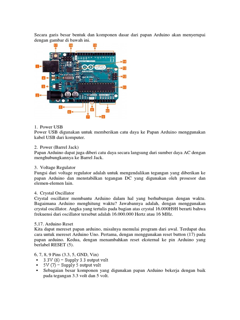 Komponen Arduino Uno | PDF