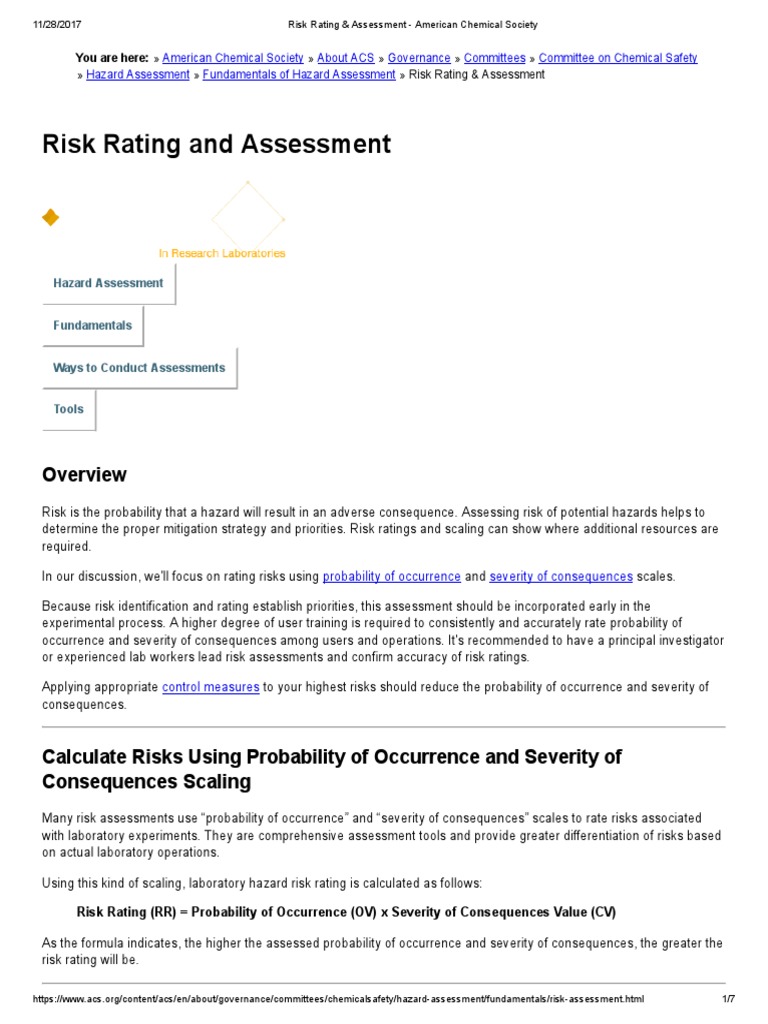 Risk Rating & Assessment | PDF | Risk Assessment | Risk