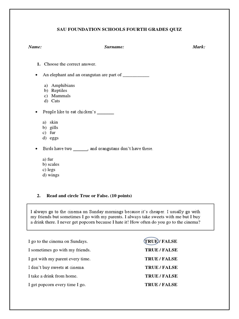 4A Test | Download Free PDF | Nature