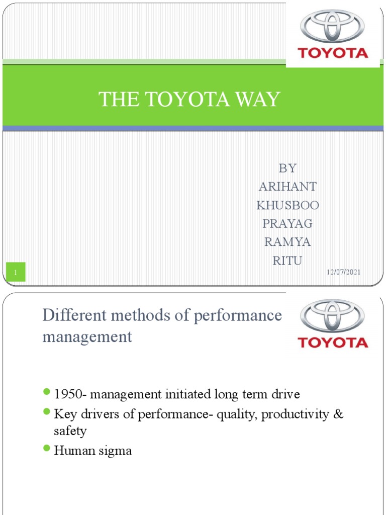 The Toyota Way | PDF