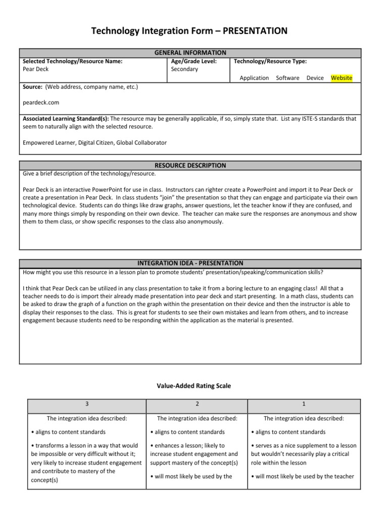 Technology Integration-Presentation | PDF | Cognition | Communication